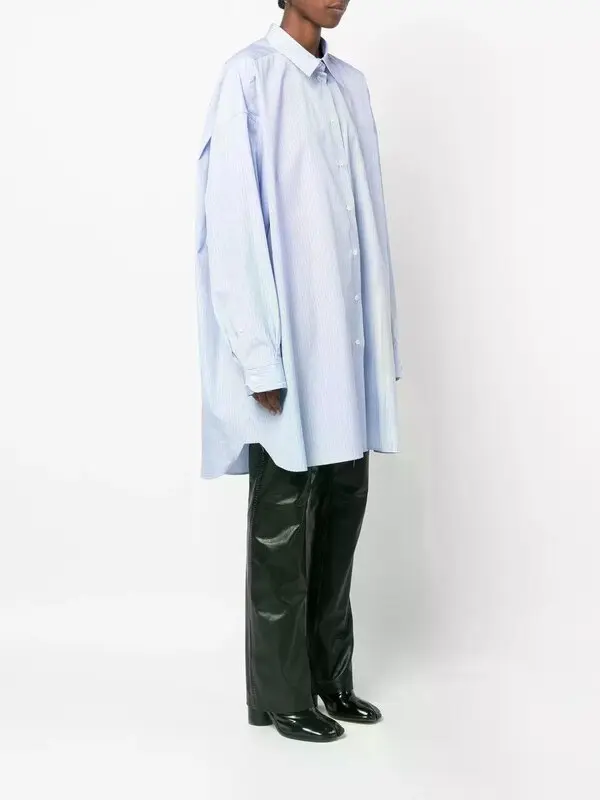 MAISON MARGIELA Pinstriped Poplin Shirt