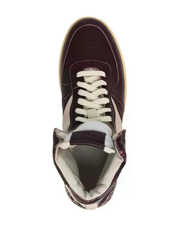 Rhude Rhecess High Top Sneakers - Red