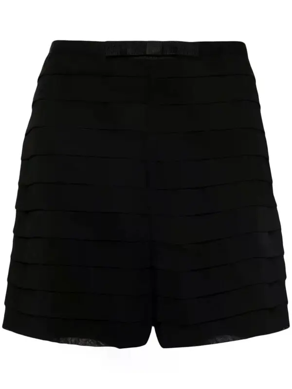 EDWARD ACHOUR PARIS Bow-detail Pleated Shorts