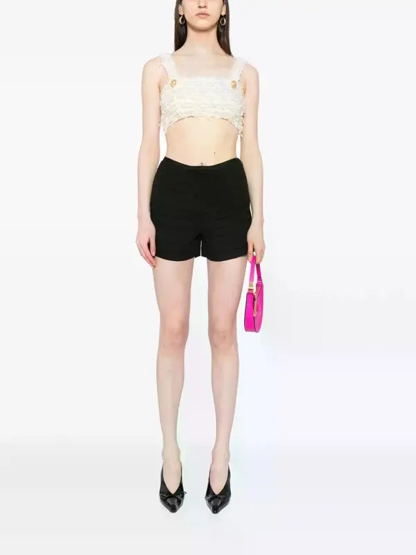 EDWARD ACHOUR PARIS Bow-detail Pleated Shorts