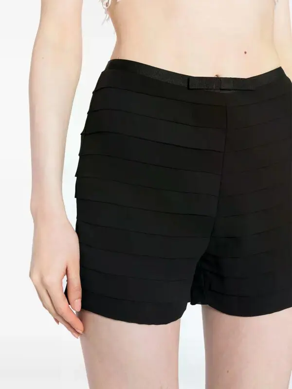 EDWARD ACHOUR PARIS Bow-detail Pleated Shorts