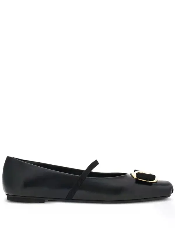FERRAGAMO Vara Ballet Flat - Black
