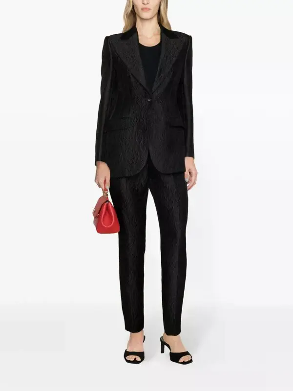 Dolce & Gabbana Floral-jacquard Tailored Trousers