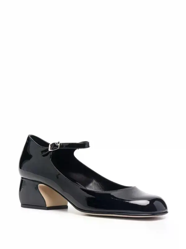SERGIO ROSSI Buckle-strap Leather Pumps