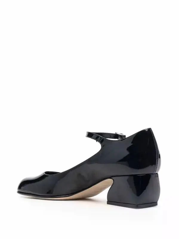 SERGIO ROSSI Buckle-strap Leather Pumps