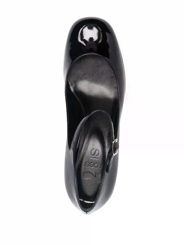 SERGIO ROSSI Buckle-strap Leather Pumps