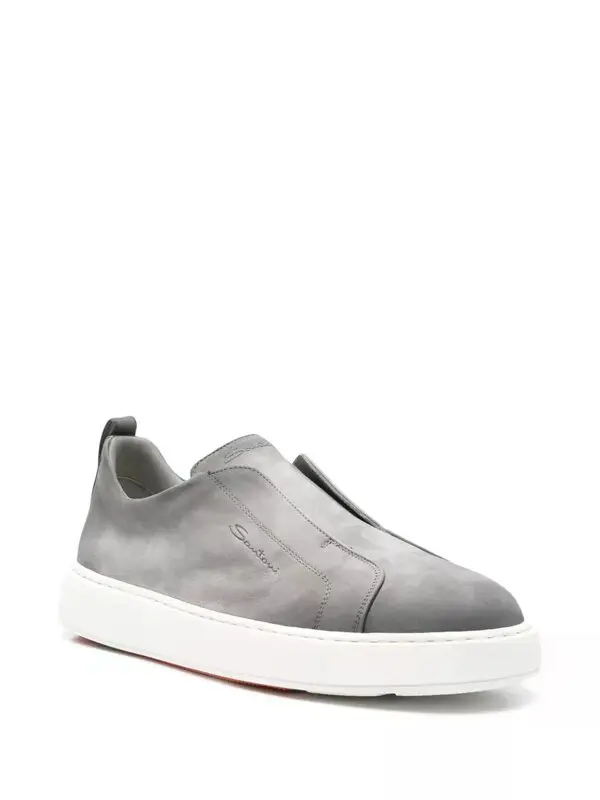 Santoni Victory Slip-on Sneakers - Grey