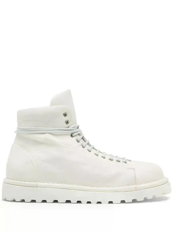 Marsèll Pallottola Leather Combat Boots - White