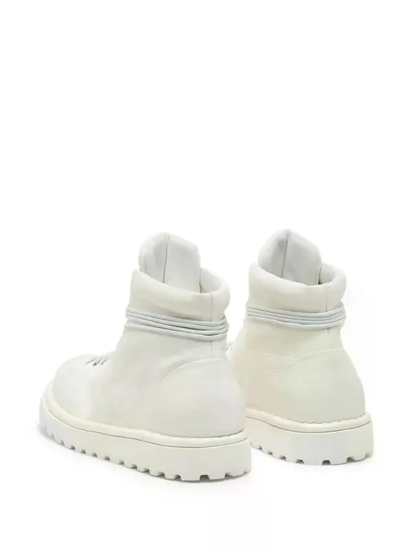 Marsèll Pallottola Leather Combat Boots - White