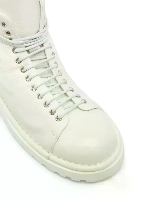 Marsèll Pallottola Leather Combat Boots - White