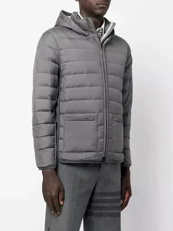 Thom Browne Zip-front Padded Jacket - Grey