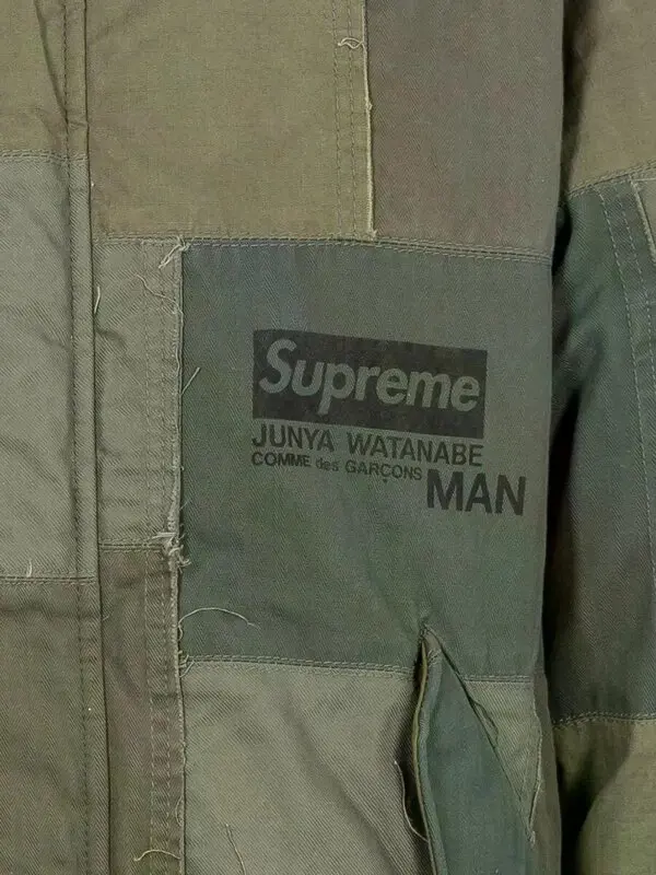 Supreme X Junya Watanabe Patchwork Hooded Jacket - Green