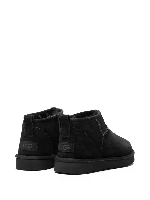 UGG Ultra Mini Asymmetric Overlock Classic Boots - Black