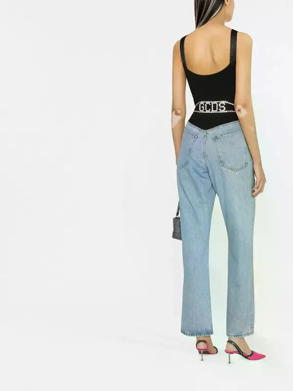 Gcds High-waist Straight Jeans