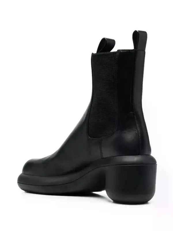 JIL SANDER Elasticated-panel Leather Boots