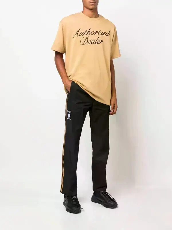 JUST DON Logo-embroidered Track Pants - Black