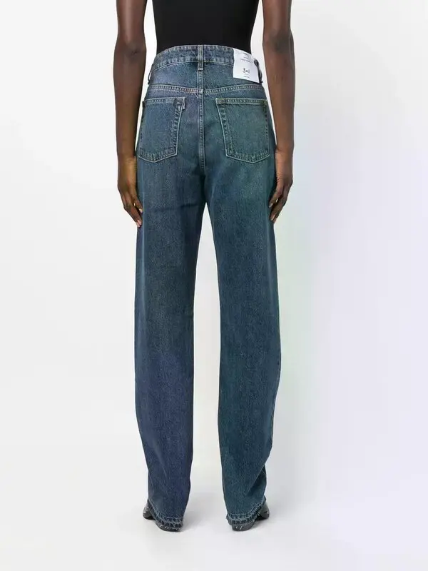 3x1 High-waist Straight-leg Jeans