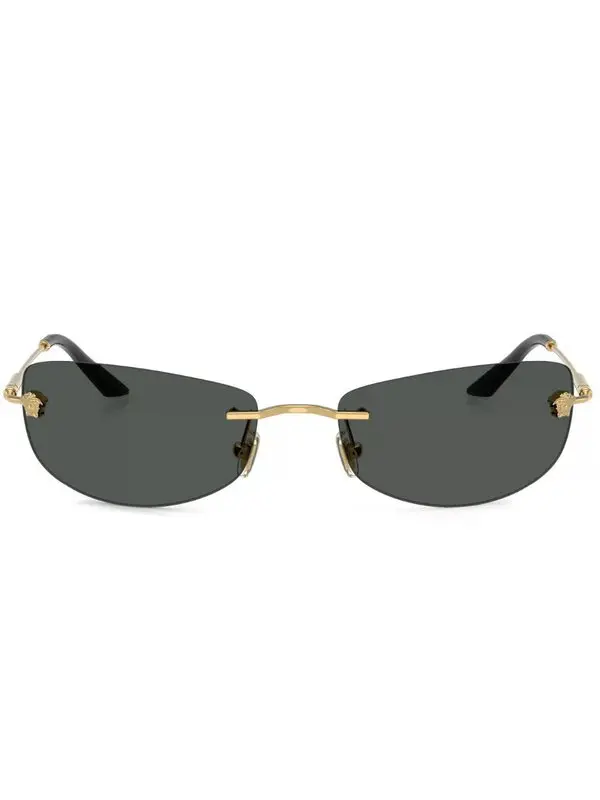 Versace Rectangle-frame Sunglasses - Gold