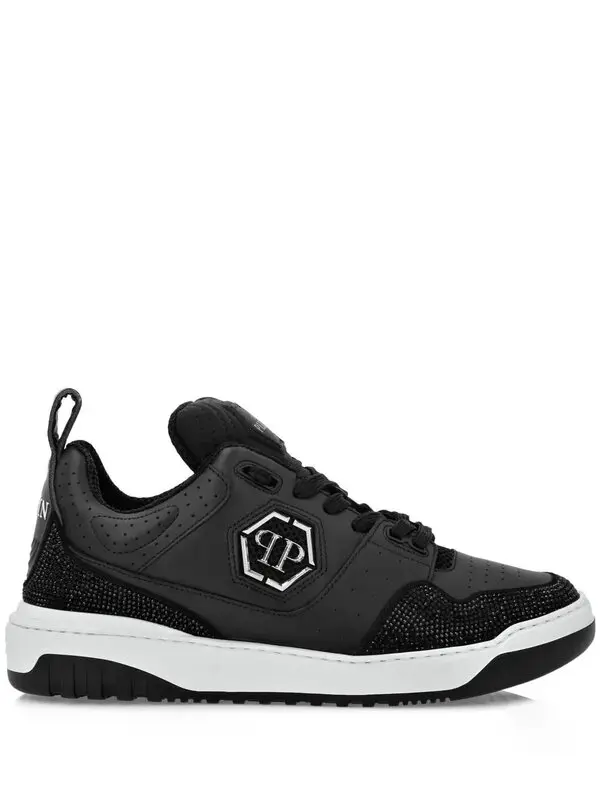 Philipp Plein Hexagon Crystal Low-top Sneakers