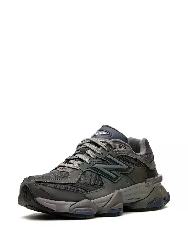 NEW BALANCE 9060 Panelled Suede Sneakers - Grey