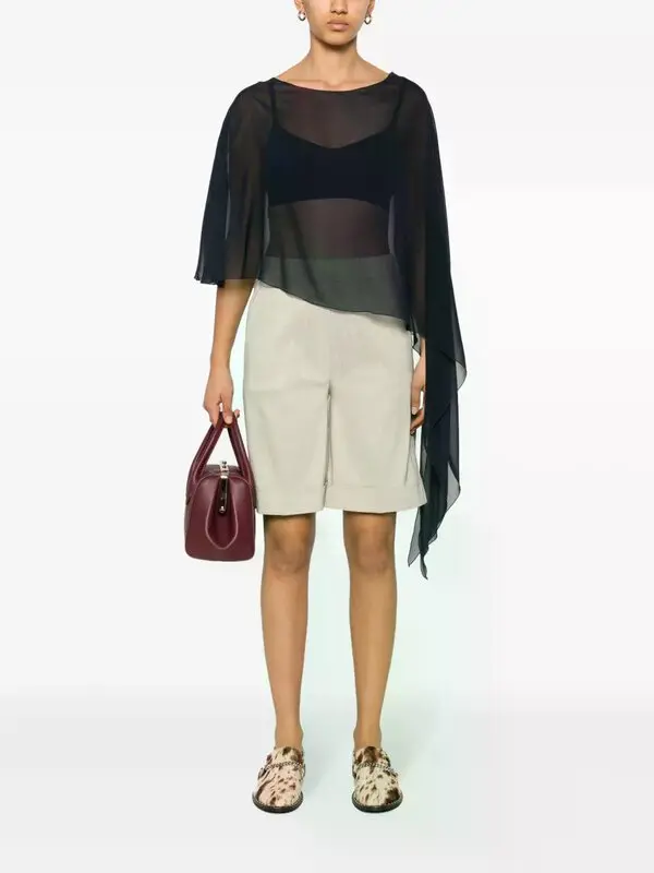 D.exterior High-waisted Tailored Shorts
