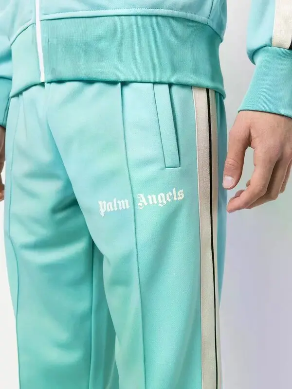 Palm Angels Logo-print Track Pants - Blue