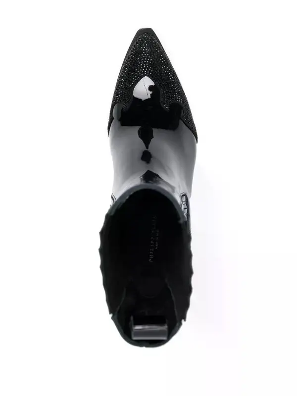 Philipp Plein Crystal-embellished Boots
