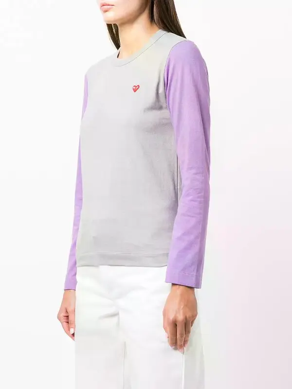 Play Comme Des Garcon Two-tone Sweater