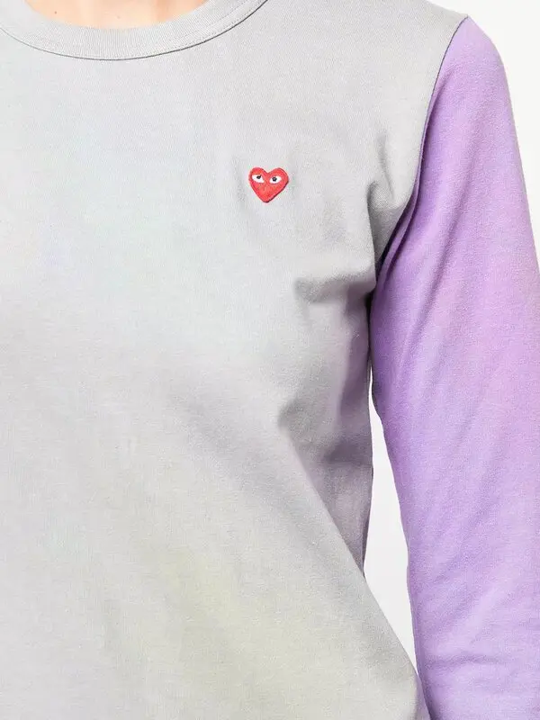Play Comme Des Garcon Two-tone Sweater