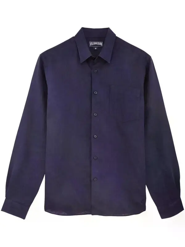 Vilebrequin Logo-embroidered Linen Shirt