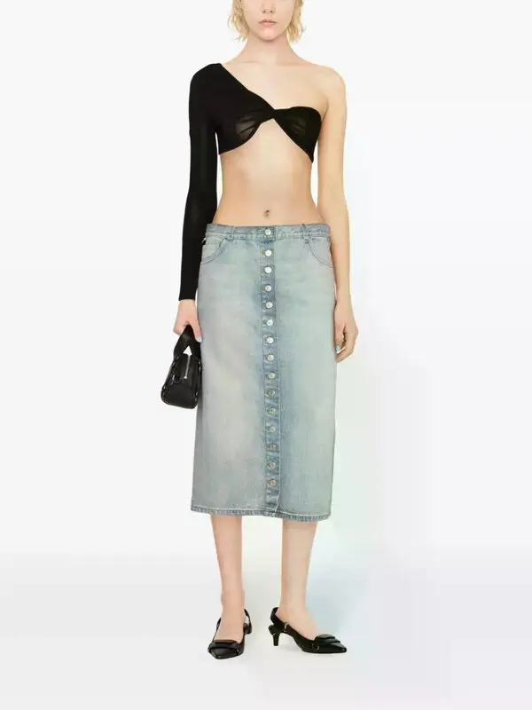 COURREGES Twist-detail One-shoulder Top