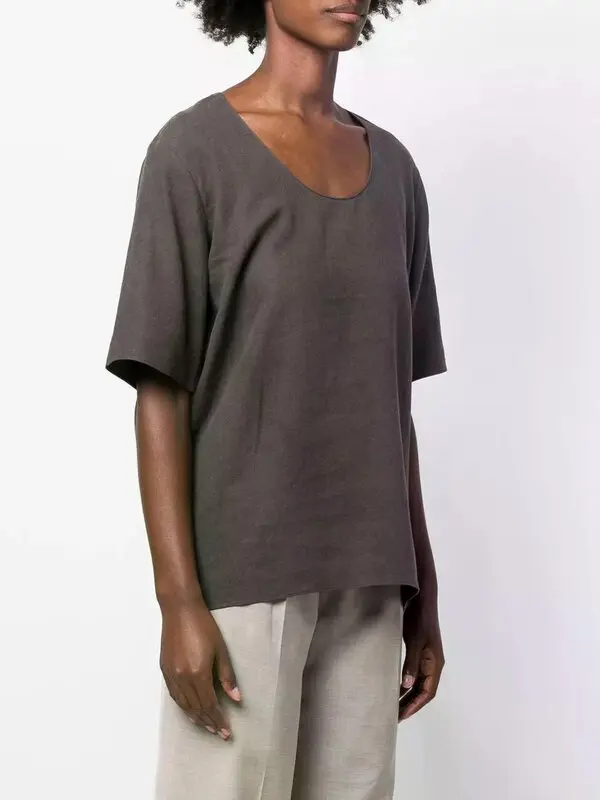 LOW CLASSIC Scoop-neck Short-sleeve T-shirt