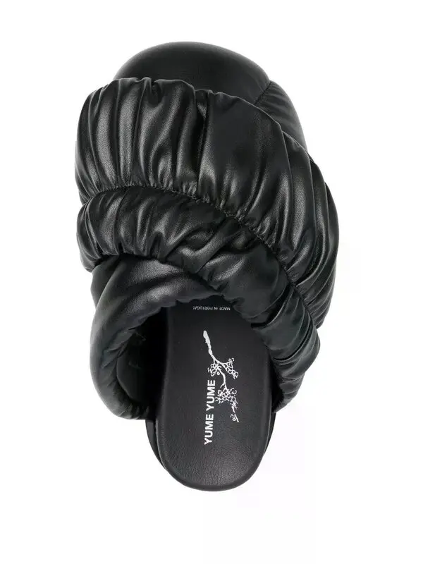 YUME YUME Padded Slip-on Mules - Black