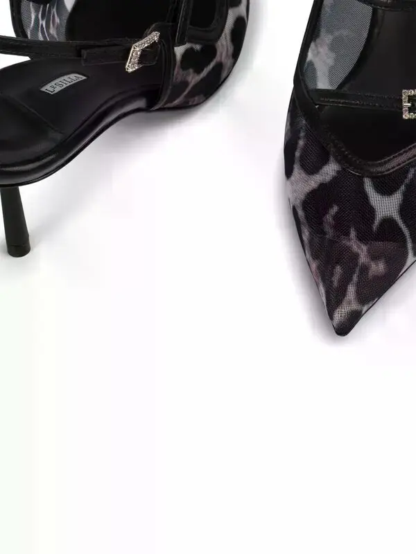 LE SILLA Morgana Animal Print Slingback Pumps