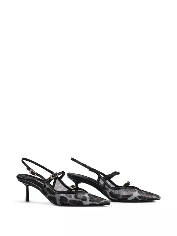 LE SILLA Morgana Animal Print Slingback Pumps