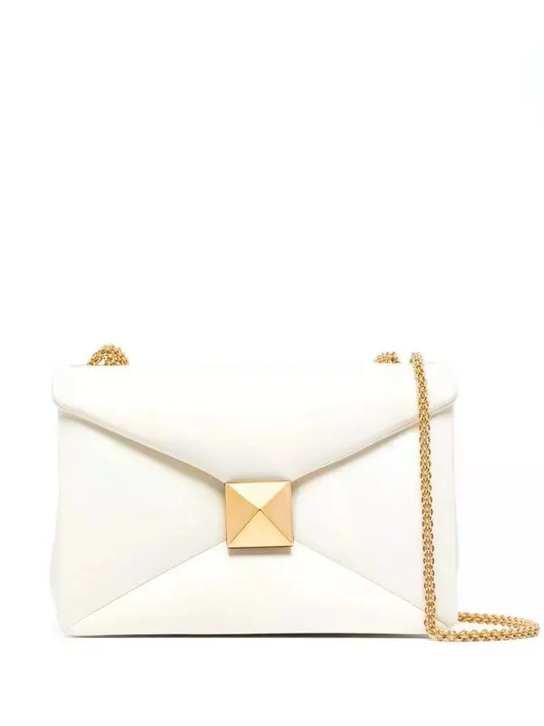 Valentino Garavani Rockstud Detail Shoulder Bag - Neutrals