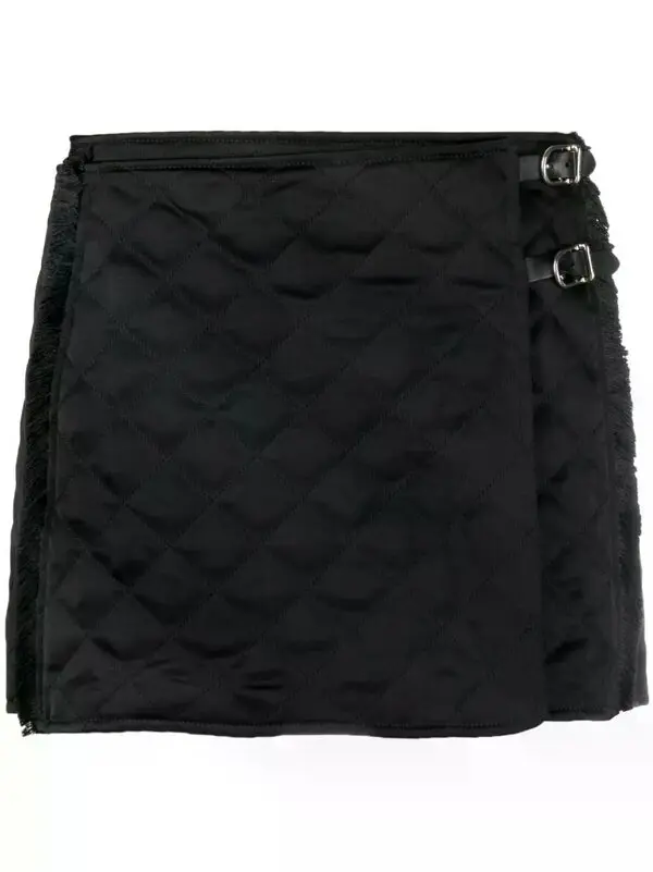 DURAZZI MILANO Quilted Wrap-style Mini Skirt