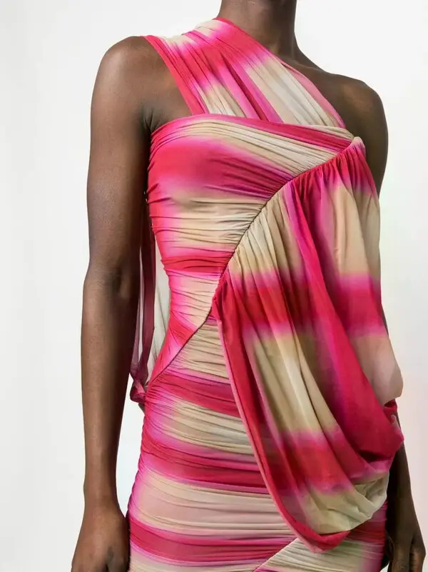 Rick Owens Draped One-shoulder Mini Dress