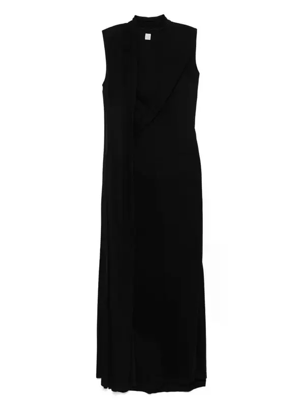 TOTEME Overlapped Scarf Dress - Black