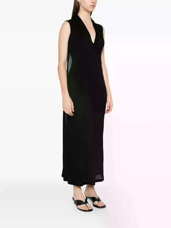TOTEME Overlapped Scarf Dress - Black