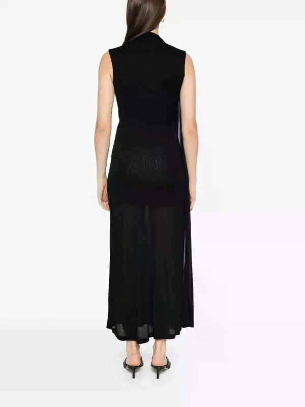 TOTEME Overlapped Scarf Dress - Black