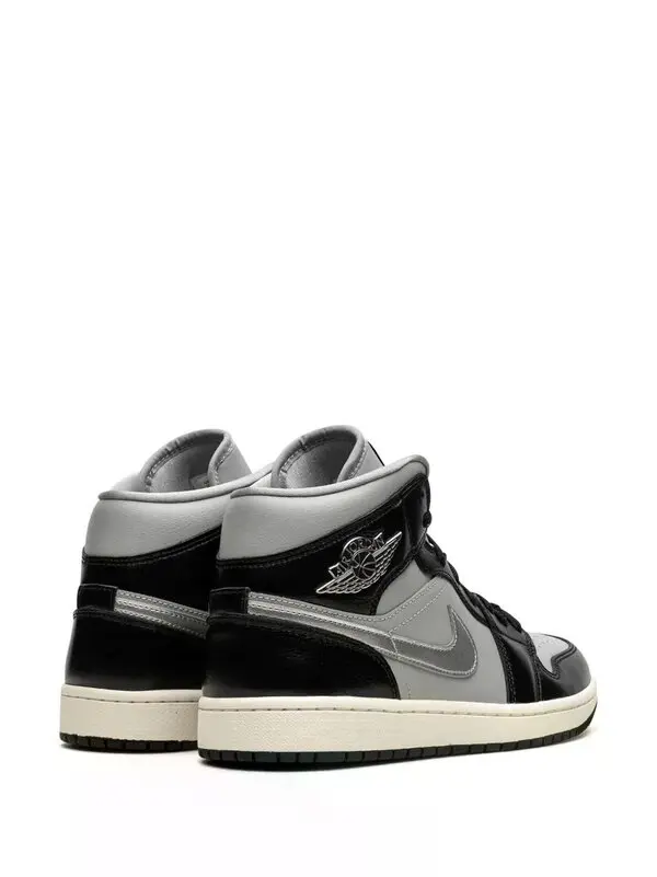 JORDAN Air 1 Mid Se Chrome Sneakers - Black