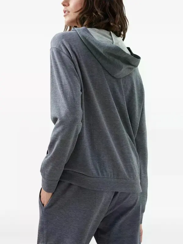 Brunello Cucinelli Zipped Long-sleeve Hoodie - Grey