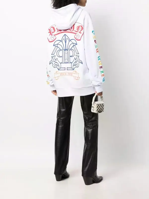 Philipp Plein Embroidered Pullover Hoodie