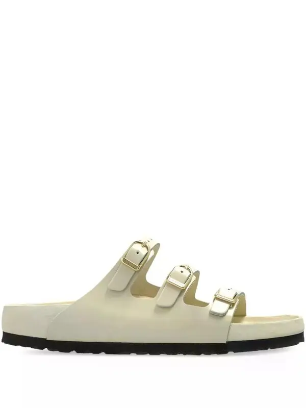 BIRKENSTOCK Florida Triple-buckle Slide Sandals - Neutrals