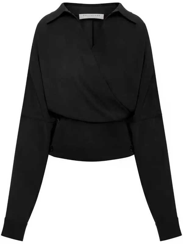 Philosophy Di Lorenzo Serafini Panelled V-neck Blouse