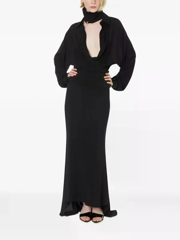Philosophy Di Lorenzo Serafini Panelled V-neck Blouse