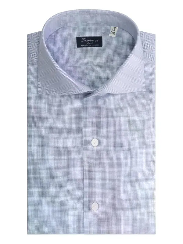 FINAMORE 1925 Katoen Check-patterned Button-up Shirt