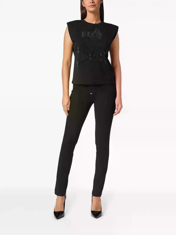 Philipp Plein Skull Embellished Tank Top
