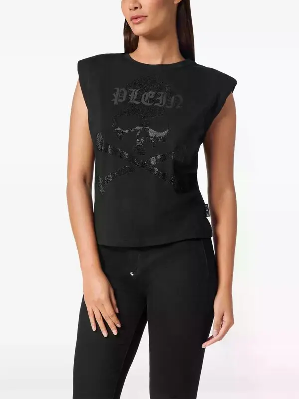Philipp Plein Skull Embellished Tank Top